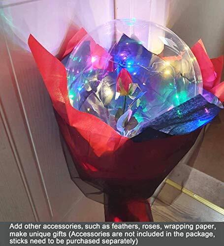 10pcs Colorful LED Balloon String Lights Glow Bobo Balloons 20 ...