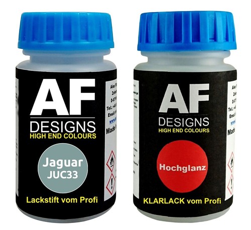 Lackstift Jaguar JUC33 Light Grey Green + Klarlack je 50ml Autolack ...