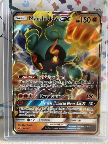 Pokemon TCG Marshadow GX 80/147 Burning Shadows Ultra Rare | eBay