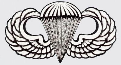 US ARMY AIRBORNE WINGS BASIC 8 INCH STICKER/DECAL - MADE IN THE USA ...