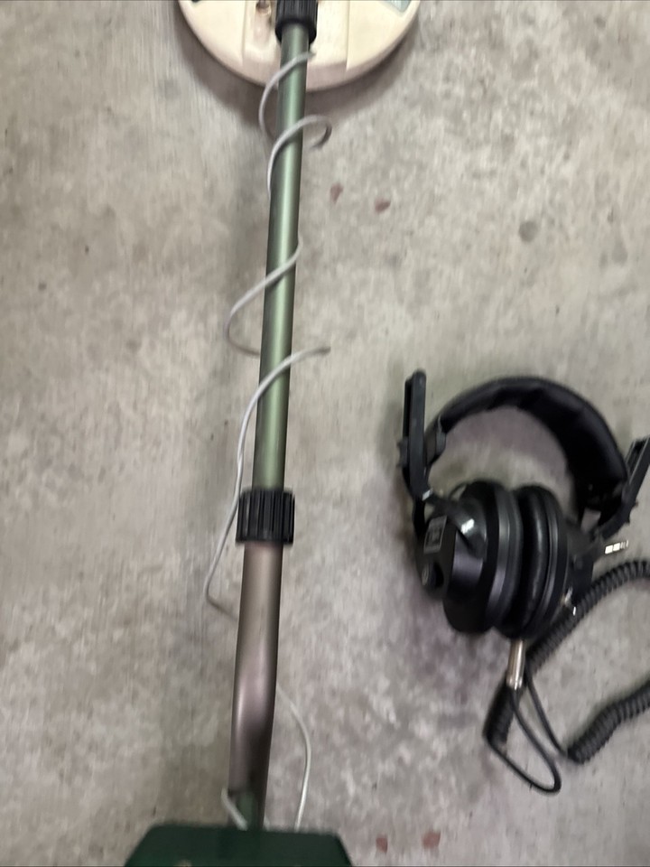 Vintage Compass Gold Star Professional Metal Detector Headset RARE READ ...