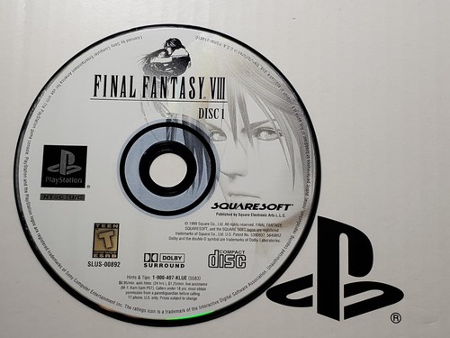 --DISC ONLY-- Disc 1 Final Fantasy VIII (Playstation 1, PS1) wht | eBay
