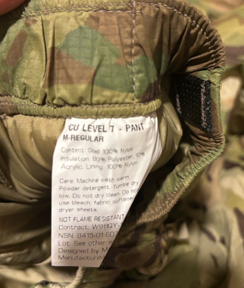 Massif Mens Medium Regular Multicam PCU Level 7 Pants | eBay