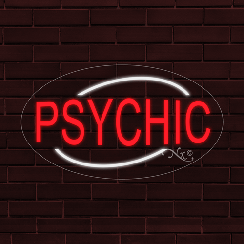 NEW "PSYCHIC" w/BORDER OVAL 28x16x1 INCH LED FLEX WINDOW/WALL INDOOR ...