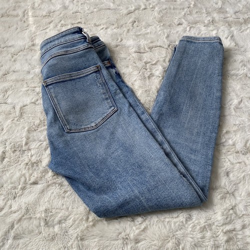 Zara Women's Size 4 Blue Distressed Skinny Jeans | eBay