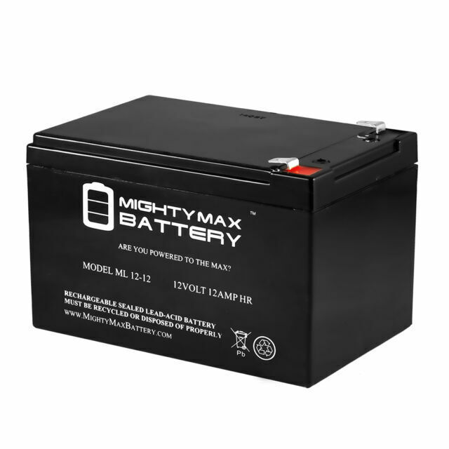 Mighty Max ML12-12F2517 12V 1200 mAh Rechargeable Battery for sale ...