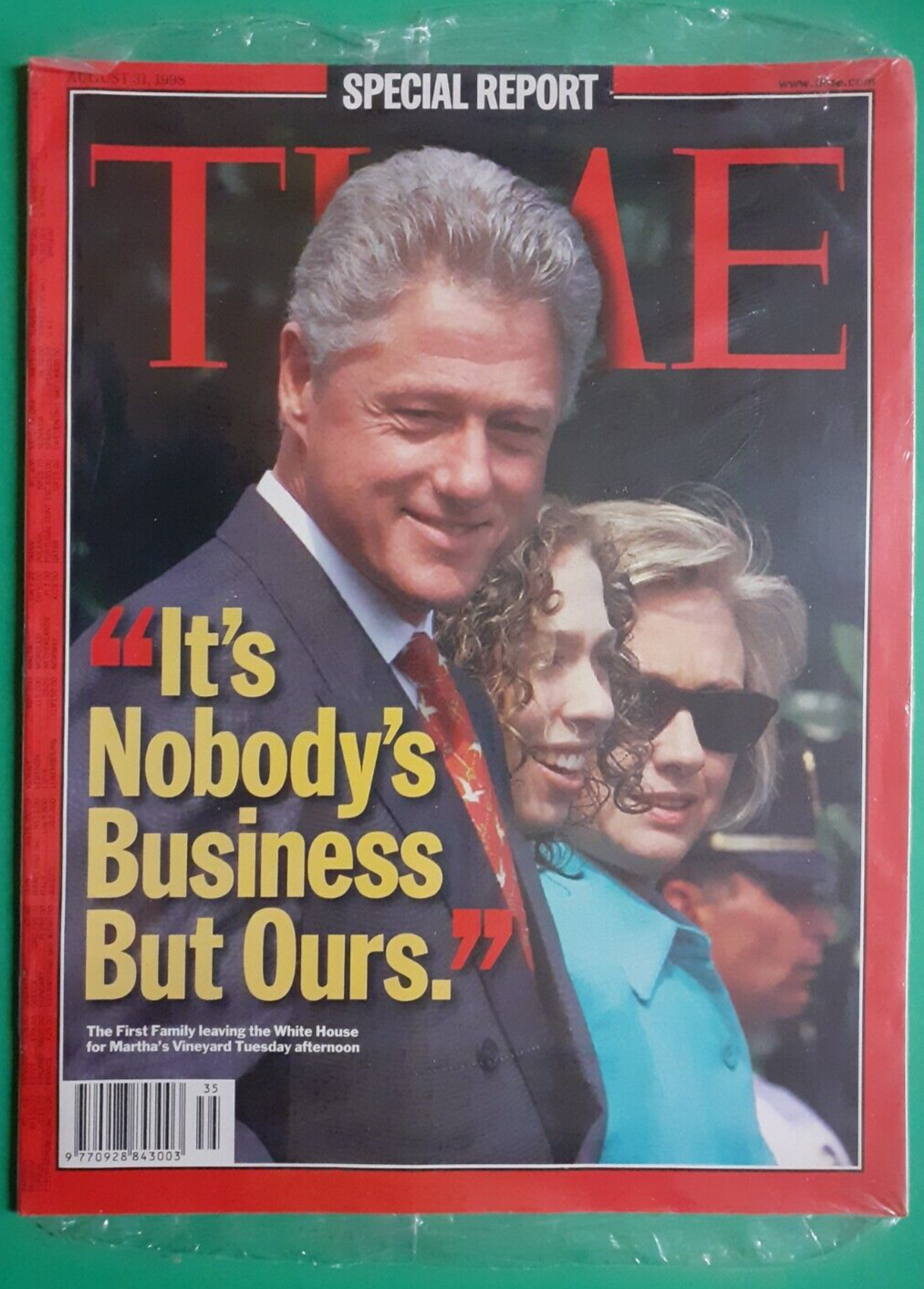 Time Magazine US 1998 August 31 152/9 Bill Clinton Family Report New ...