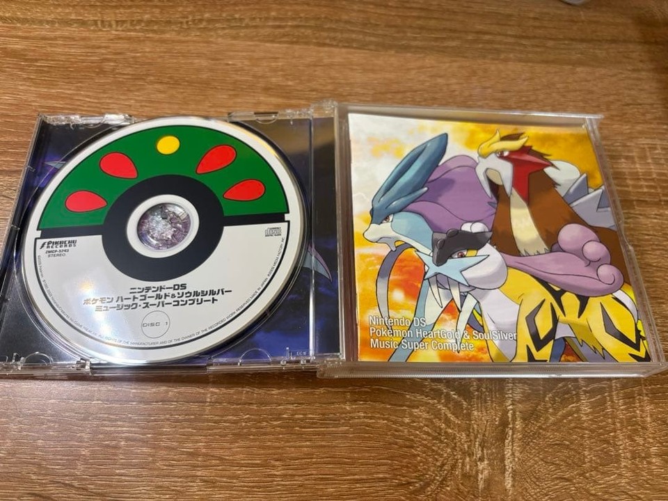 Pokemon Soundtrack CD Heart Gold & Soul Silver Music Super Complete ...