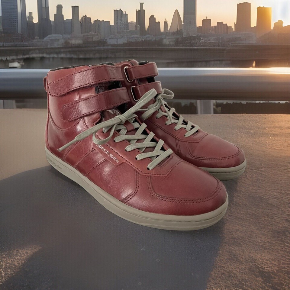 Creative Recreation Dicoco Red Leather Hi Tops - Wrinkled Cordovan ...
