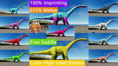 ark survival ascended pve 615% Melee Bronto Pair, 100% Imprinting | eBay