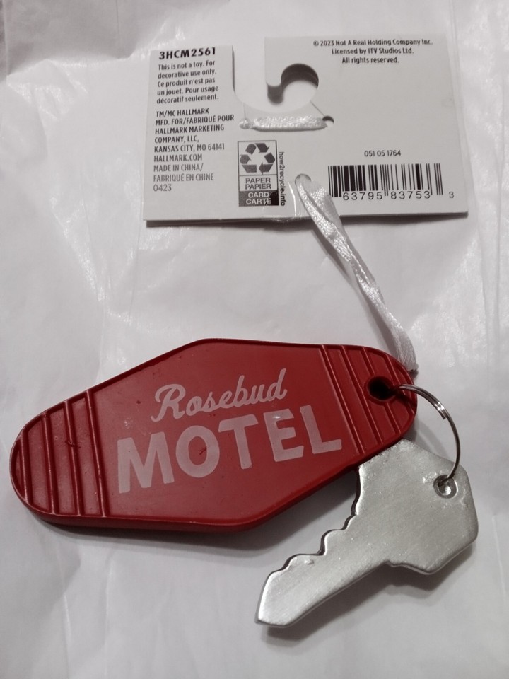Rosebud Motel Room Key Hallmark Ornament Schitt's TV Nostalgia NEW with ...