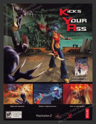 KYA Kick Your Ass 2000s Video Game Print Advertisement 2003 | eBay