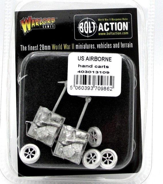 Warlord Games - US Airborne Hand Carts 1 3/32in Bolt Action USA America ...