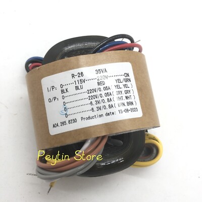 1Pc 35W Input 0V-115V-230V Output Double 220V+Double 6.3V R-Type ...