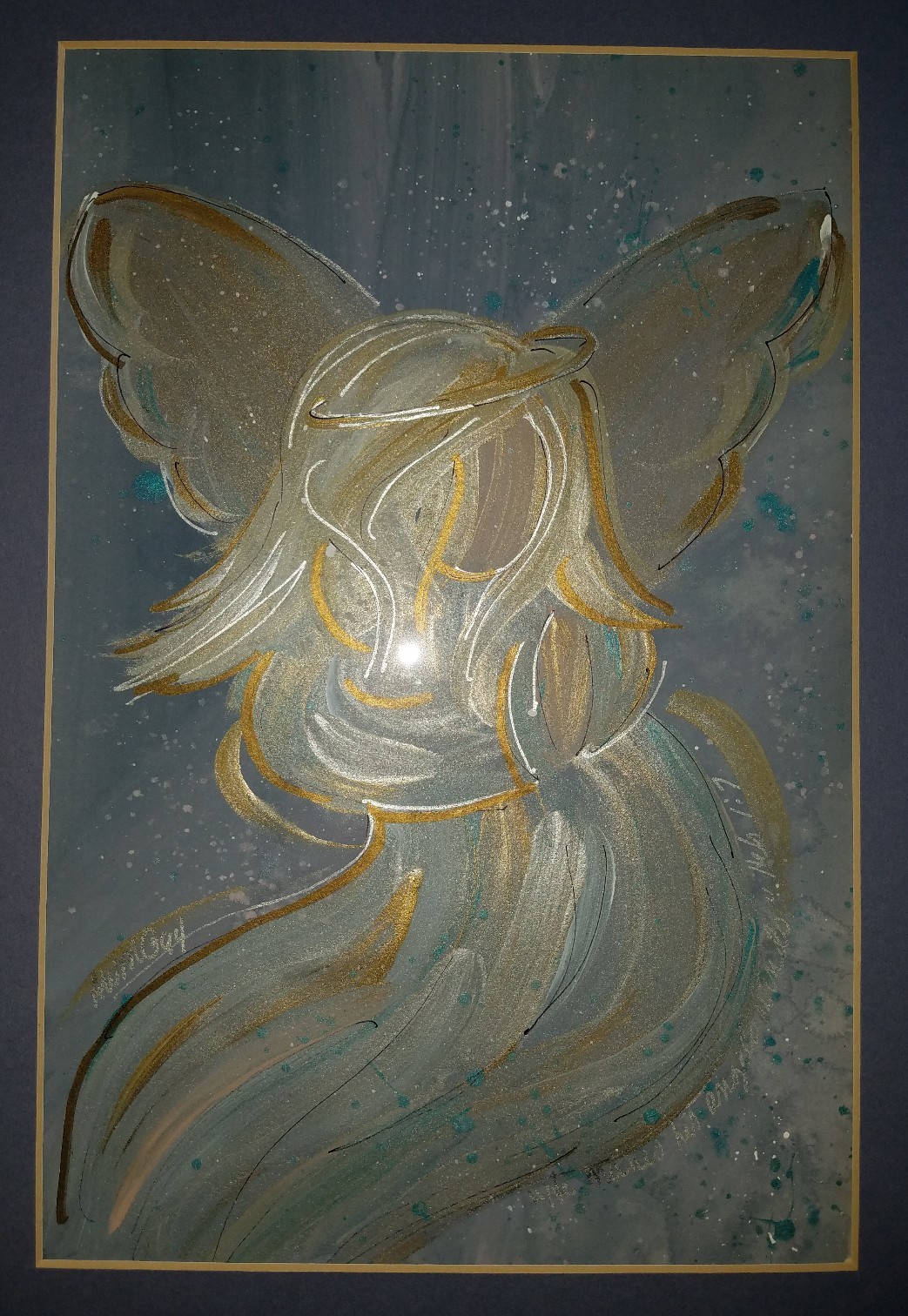 Angel "He makes his angels winds." Hebrews 1:7 original art (unknown ...