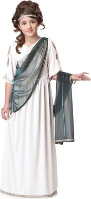 Roman Princess Lady Greek Toga Queen Fancy Dress Up Halloween Child ...