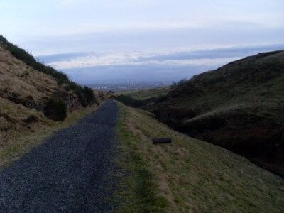 Photo 6x4 View to Glasgow from valley of Loch Humphrey Burn Duntocher ...