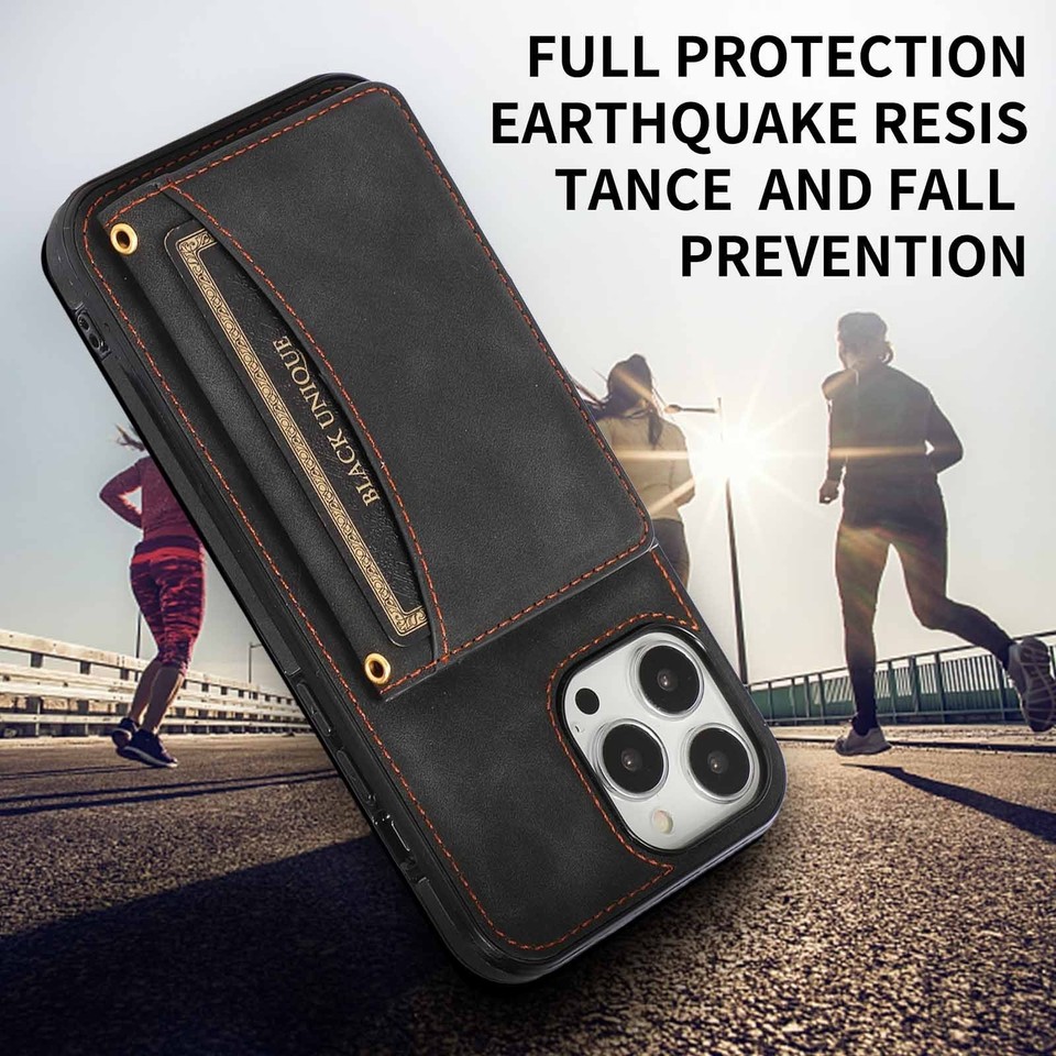 For iPhone 17 Air 16 Pro Max 15 14 13 12 11 7 XR XS Phone Leather Case ...