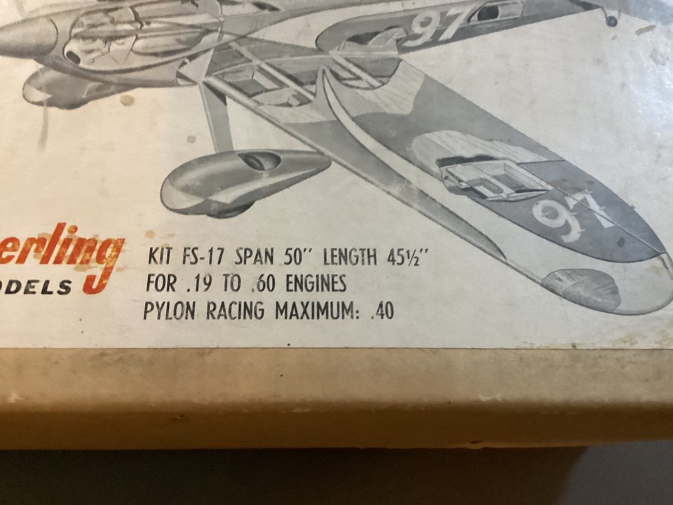 Vintage Denight Special Sterling Models Airplane Kit R/C Airplane ...