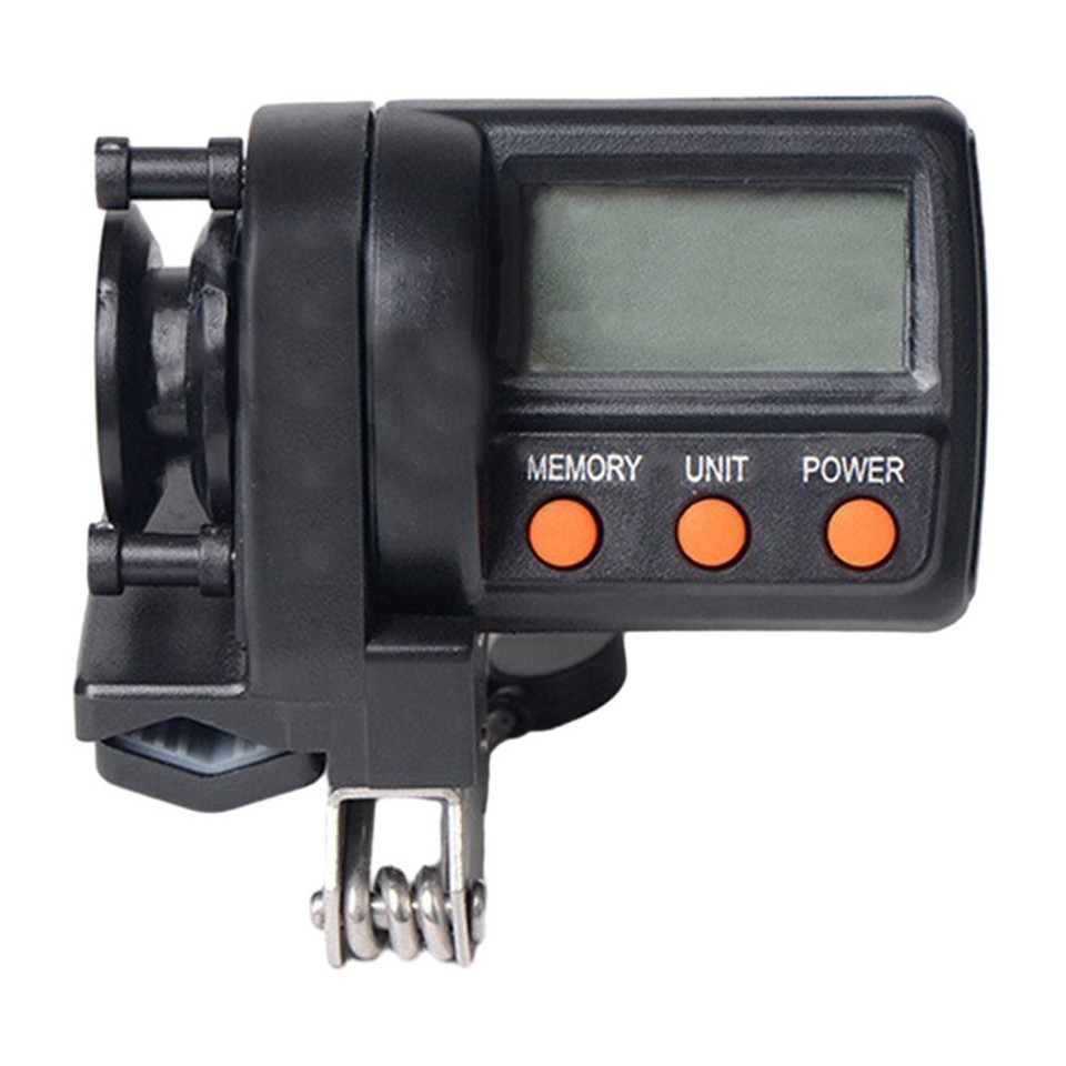 Fishing Line Counter 999M Digital Display Black Built In Battery ...