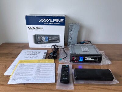 RARE PERFECT WORKING GREAT CONDITION ALPINE CDA-9885 CD CAR RECEIVER ...