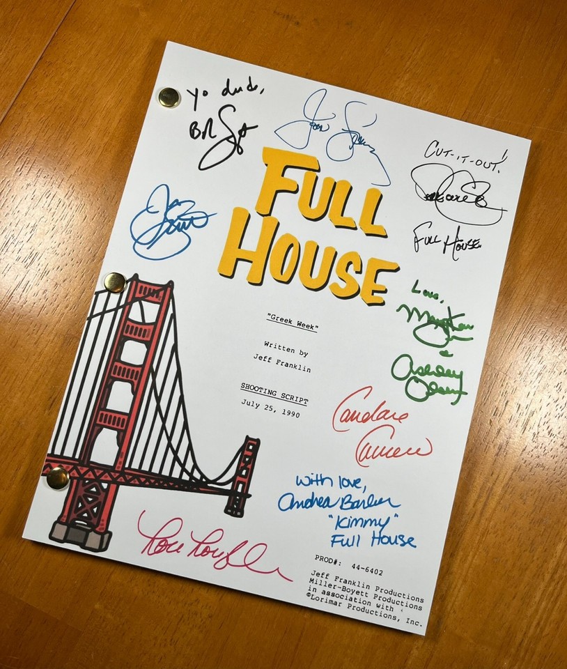 Full House Script Signed- Autograph Reprints- The Tanner Family | eBay