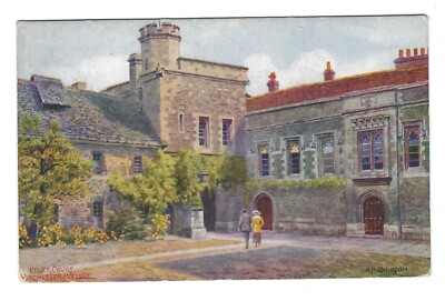 A R Quinton postcard 1537. Winchester College Outer Court. posted 06/06 ...