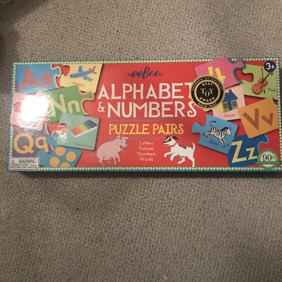 eeBoo Alphabet & Numbers puzzle pairs - BNIB | eBay UK