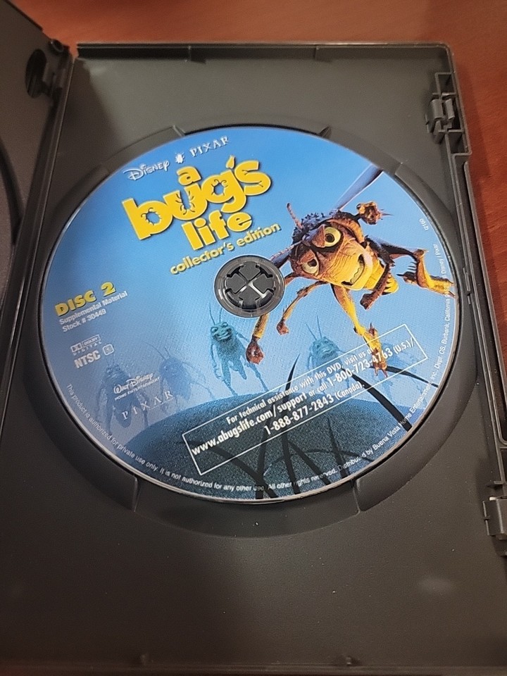 A Bugs Life DVD Disney Pixar Two Disc Collector Edition 2003 Animation ...