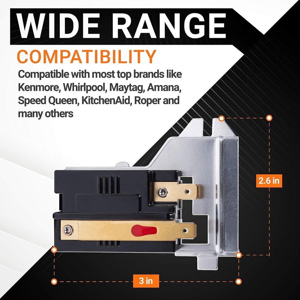 Dryer Ignition & Safety Replacement Kit – Flame Sensor, Gas Coil ...