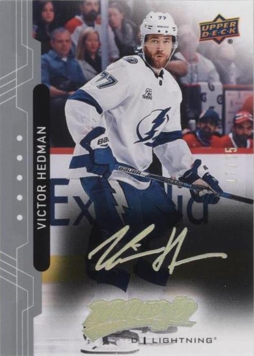 2018-19 Upper Deck MVP - Victor Hedman #76 Super Script /25 for sale ...