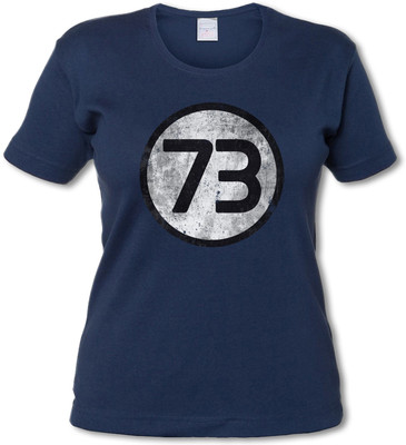 NUMBER 73 II BIG BANG VINTAGE THEORY LOGO WOMAN T-SHIRT - Sheldon The ...