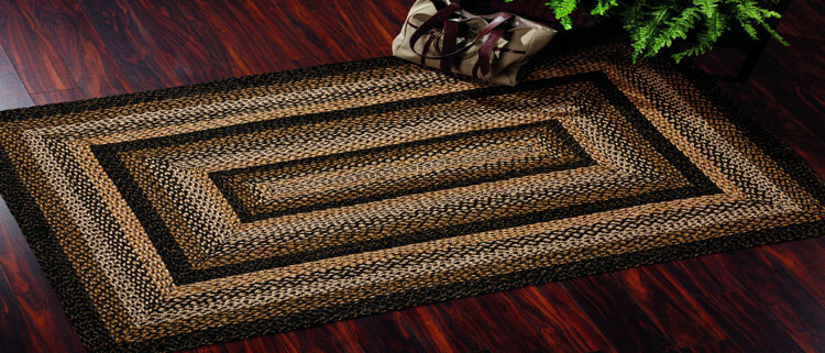 Black Forest Braided Area Rug By IHF Rugs. Oval & Rectangle. Many Sizes ...