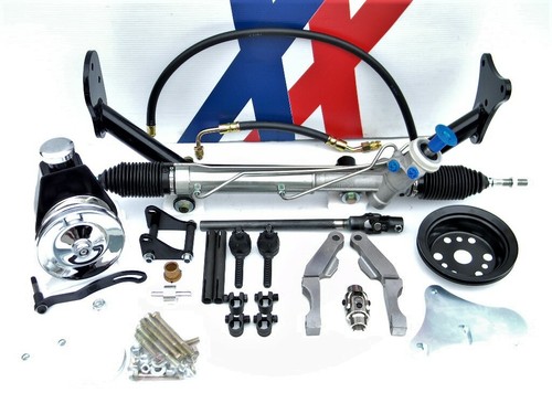 55-57 Chevy Rack and Pinion Power Steering Conversion Quick-Ratio ...
