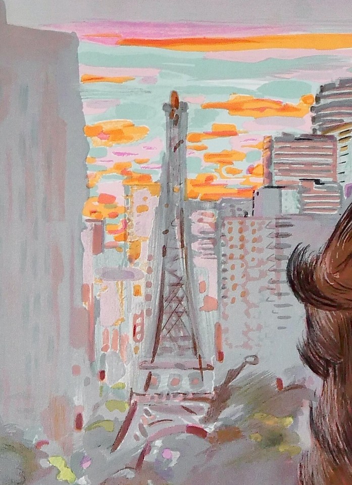 Jean Claude CARSUZAN - Original Print - Lithograph - Woman In Paris | eBay