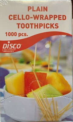 Toothpicks Wooden Cello Wrapped Toothpicks | eBay