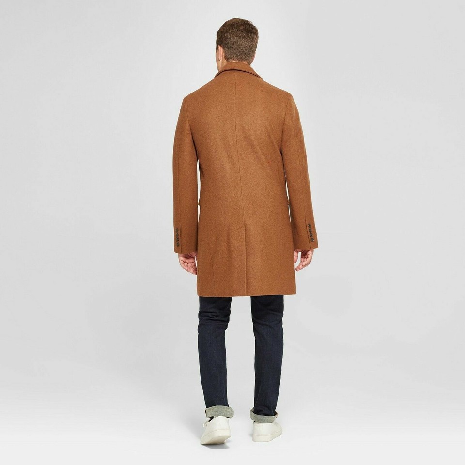 Goodfellow & Co Men's Wool COAT Jacket Brown 2XB TALL New Long | eBay
