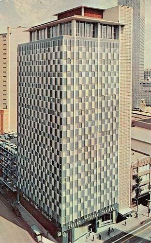 Dallas Federal Saving & Loan Association Building Dallas,TX Vtg Chrome ...
