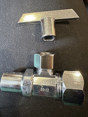 Hot & Cold-Set Zurn Loose Key Handle Angle Stop Valve 1/2"X3/8" Z8804 ...