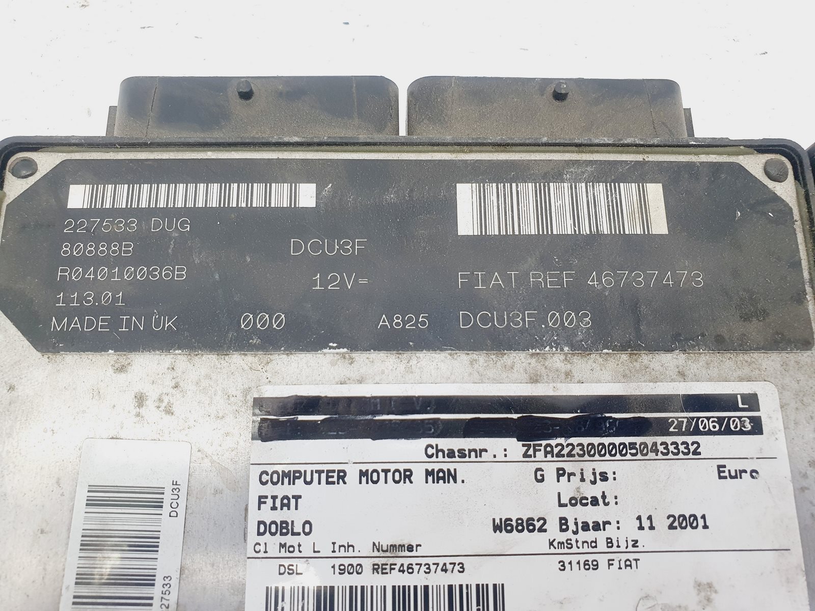 ECU Lucas 46737473 R04010036B 80888B DCU3F.003 | eBay