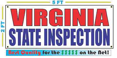 VIRGINIA STATE INSPECTION Banner Sign NEW | eBay
