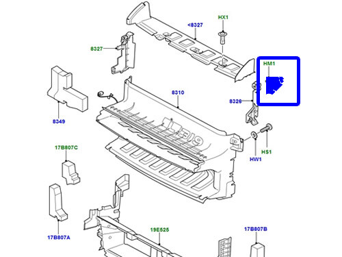 GENUINE LAND ROVER AIR DEFLECTOR PIN SET OF 5 LR3 RANGE ROVER DISCOVERY ...
