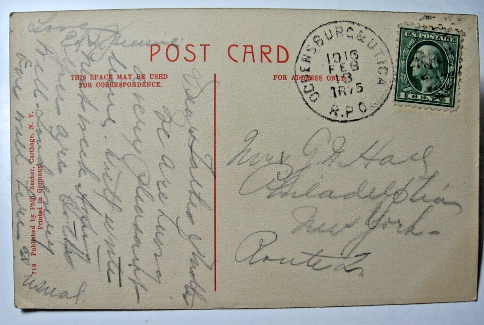 1916 High Water, Carthage, N.Y Postcard | eBay