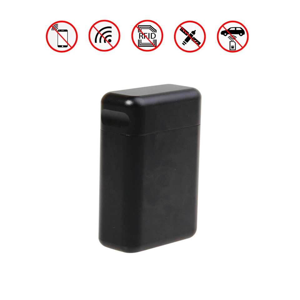1Pcs Black Car Key FOB Blocker Box Keyless Entry Signal Anti-theft Lock ...