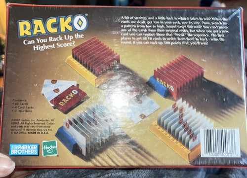 New & Sealed 2002 RACKO Card Game Hasbro Parker Brothers | eBay