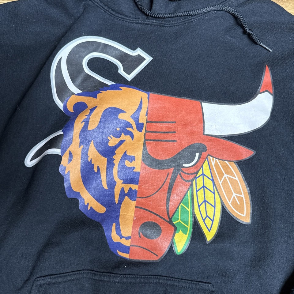Chicago Sports Team Mashup Gildan Mens Bulls, Sox, Black Hawks, Bears ...