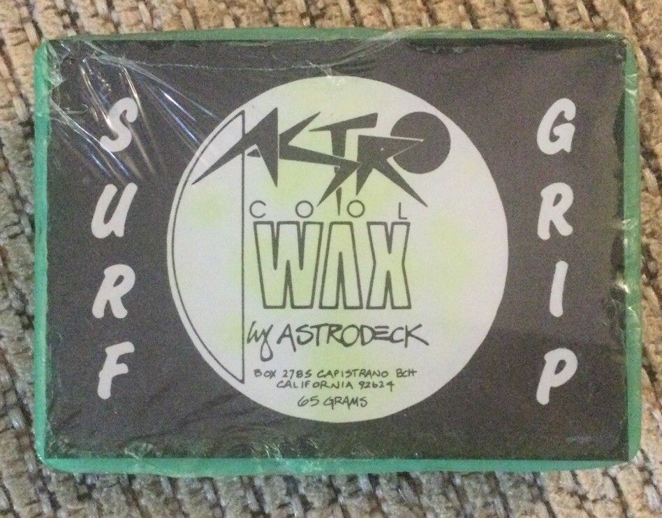 VINTAGE 1987 SEALED Green SURF GRIP ASTRO COOL WAX BY ASTRODECK 65 ...
