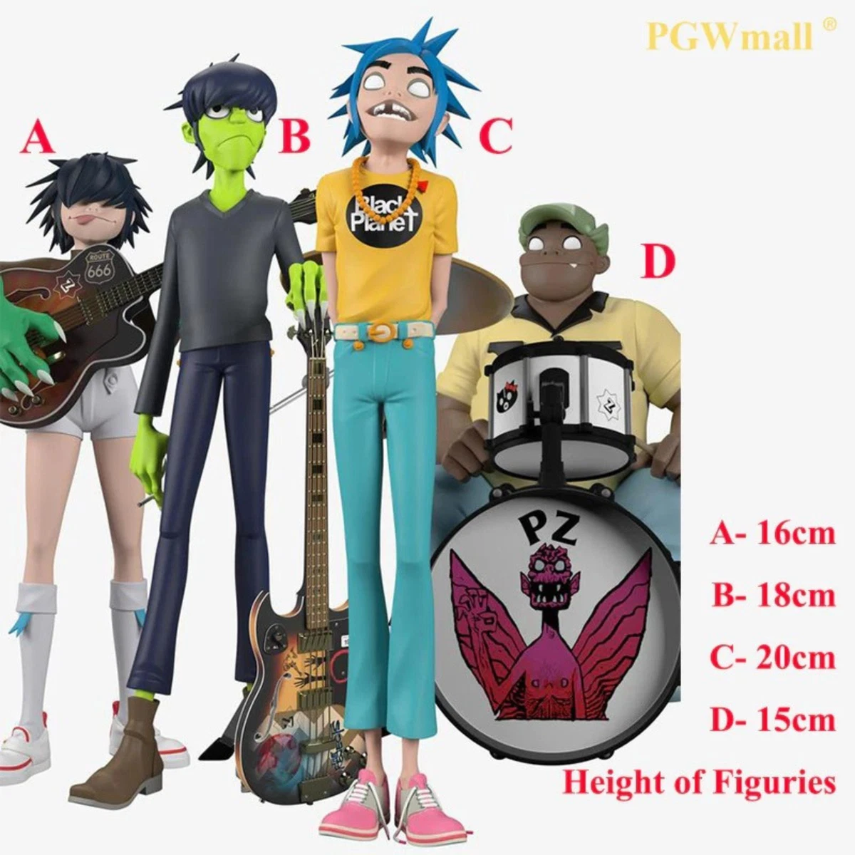 Gorillaz Noodle And 2d