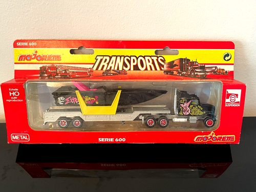 Majorette Vintage 1/87 Diecast 90s Transports Semi Truck Trailer w ...