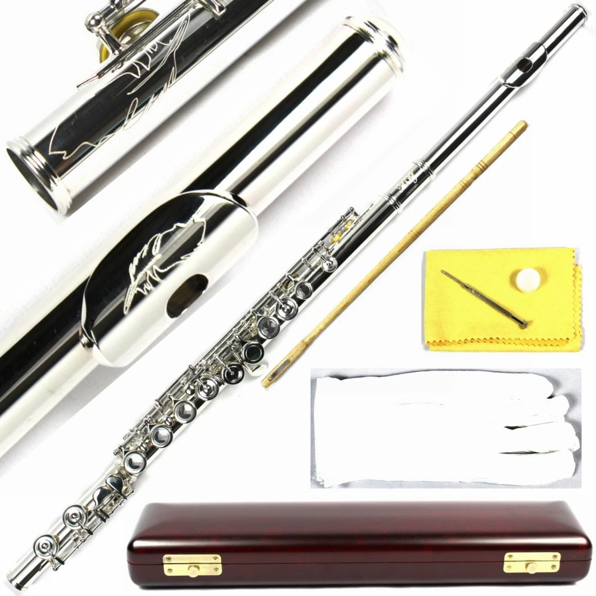 Engraved Flute Instrument